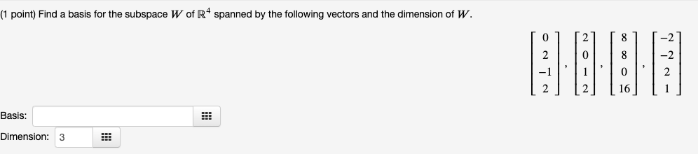 Solved (1 point) Suppose that A is a 7 x 6 matrix. !!! | Chegg.com