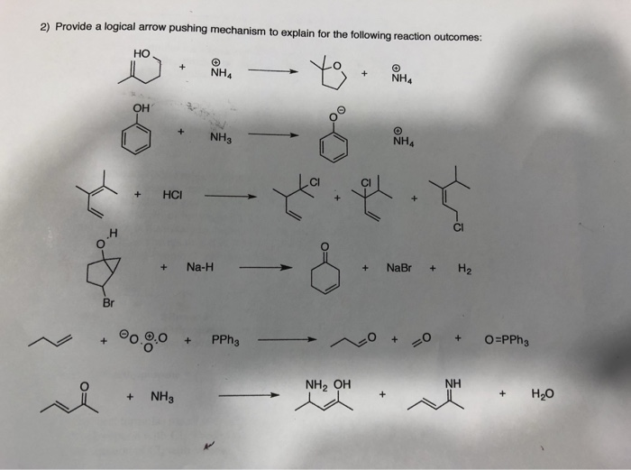 Solved Provide a logical arrow pushing mechanism to explain | Chegg.com