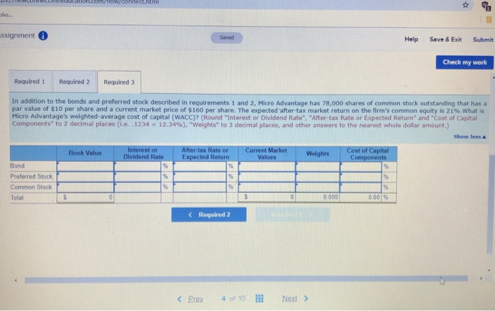 Solved pter 12 Assignment Saved Help Seve & Exit 4 Check my | Chegg.com
