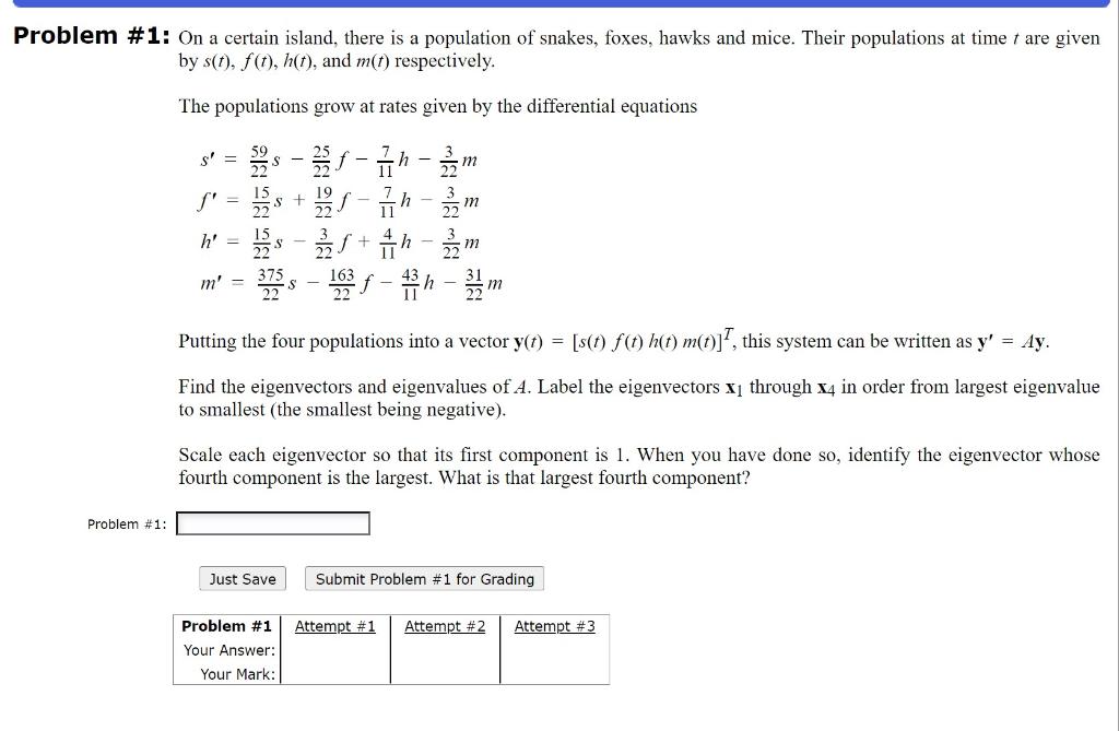 Solved Problem #1: On a certain island, there is a | Chegg.com