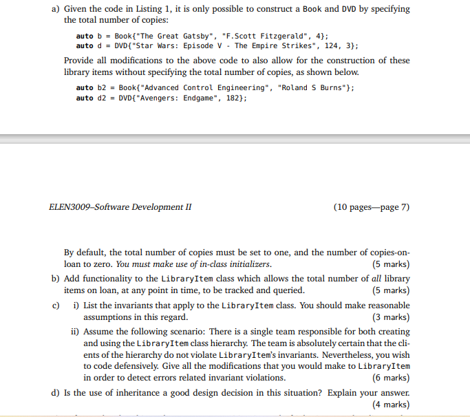 Solved Examine Listing 1 and answer the following questions. | Chegg.com