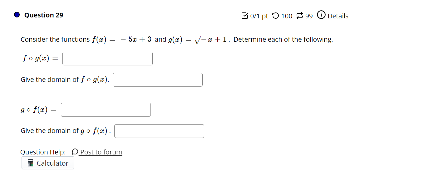Solved Question 28 0/1 pt 100 ⇄99 Det \begin{tabular}{|l||} | Chegg.com
