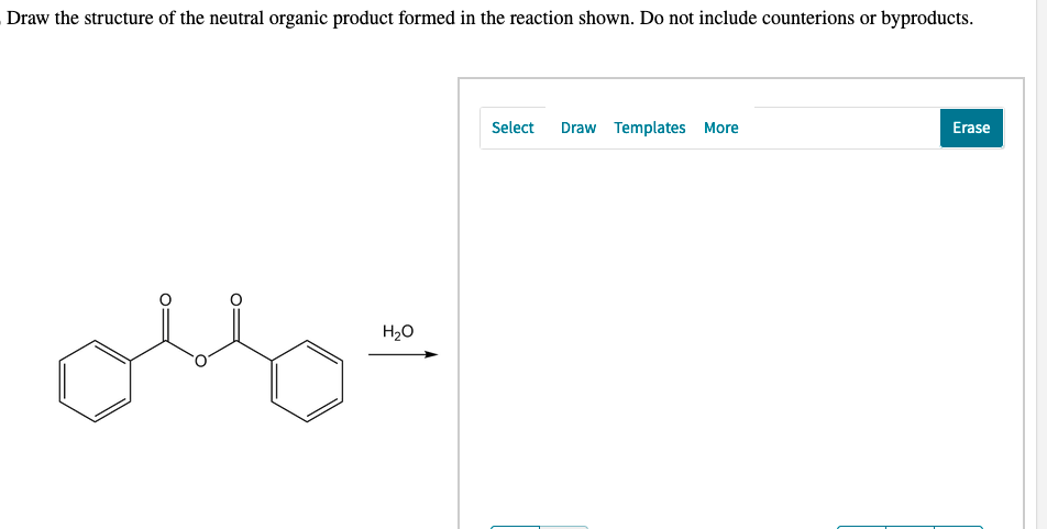 Solved Draw the structure of the neutral organic product | Chegg.com