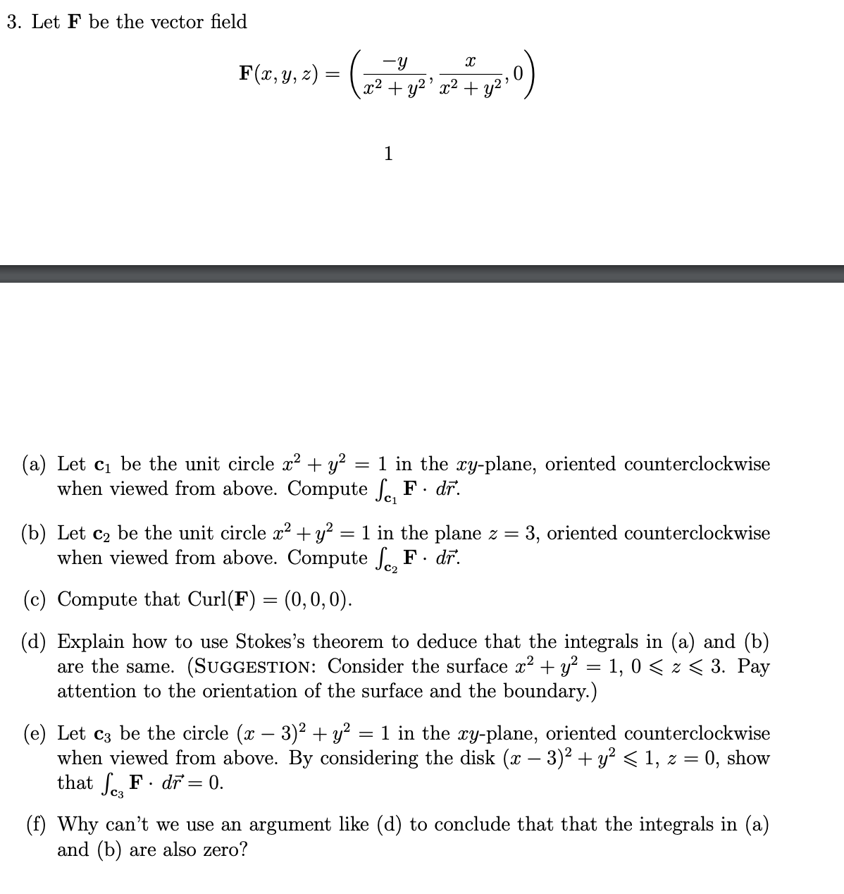 Solved 3. Let F be the vector field | Chegg.com