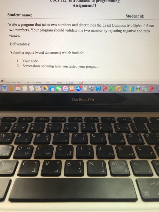 Solved Cs1 uction to programming Assignment#1 Student name: | Chegg.com