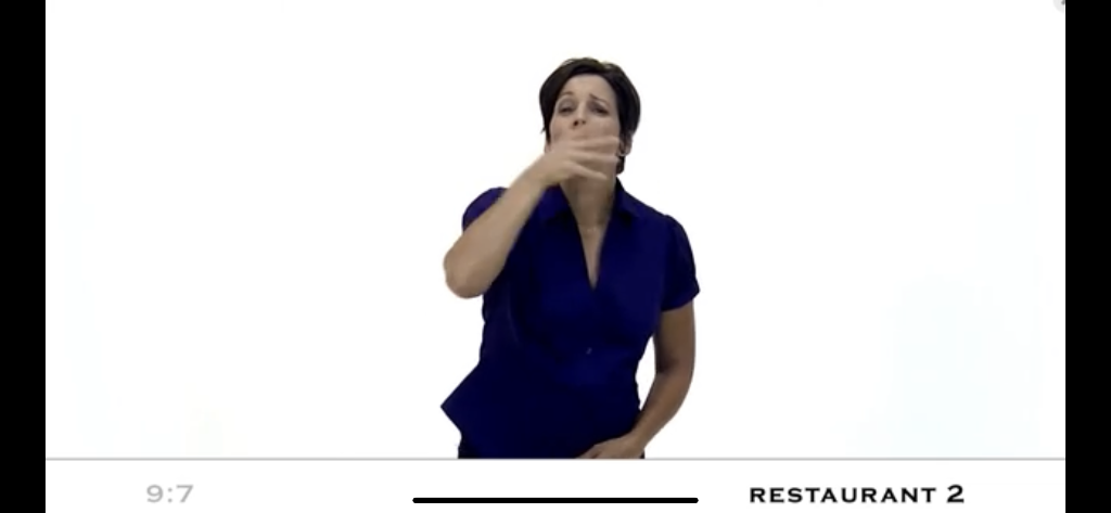 right thumb crossing the chin from left to right what | Chegg.com