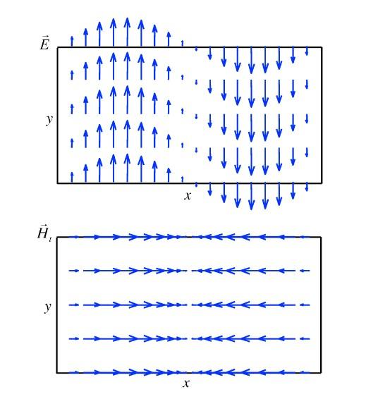 Solved can you draw the electric and magnetic field of TE01 | Chegg.com