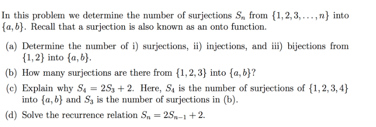 Solved In this problem we determine the number of | Chegg.com