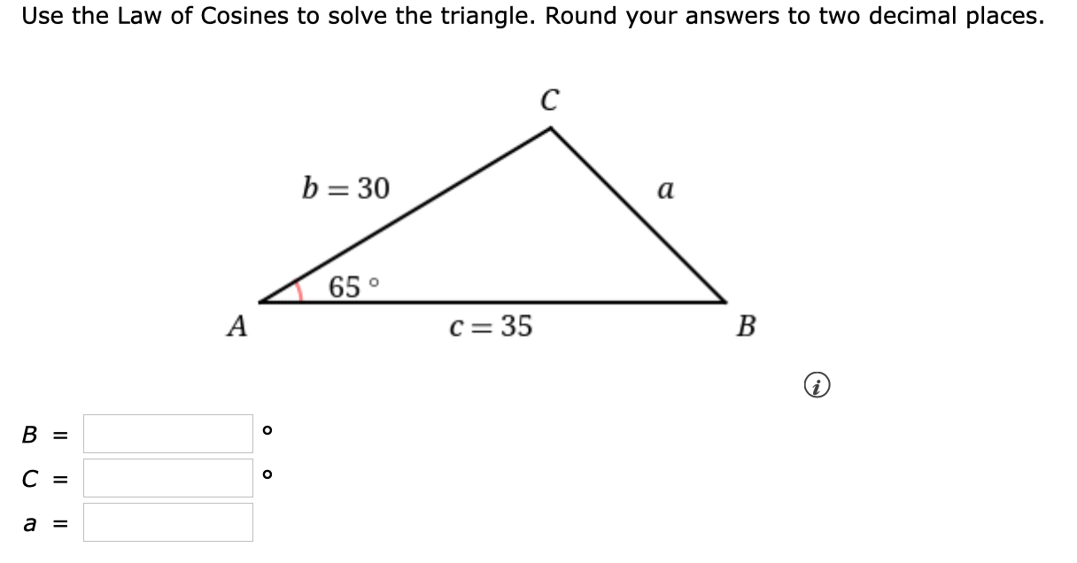 Solved Find the area of the triangle. Round your answer to | Chegg.com
