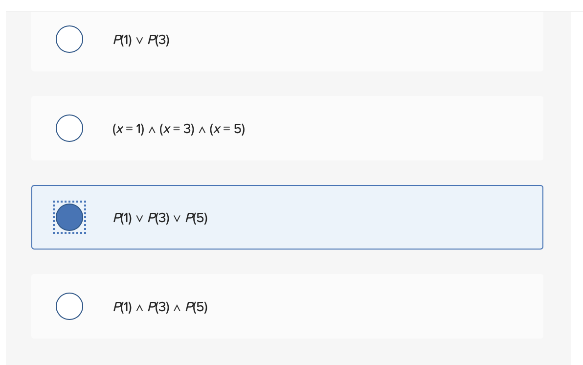 Solved Suppose that the domain of the propositional function | Chegg.com