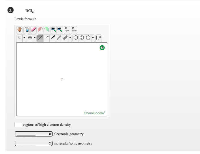 Solved BCI Lewis formula: cu ©. 71/2000- [F ChemDoodle | Chegg.com