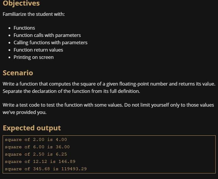 Solved Objectives Familiarize the student with: • Functions | Chegg.com