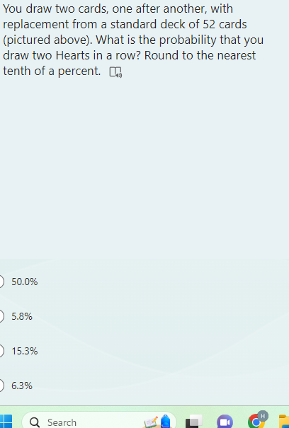 Solved You draw two cards, one after another, | Chegg.com