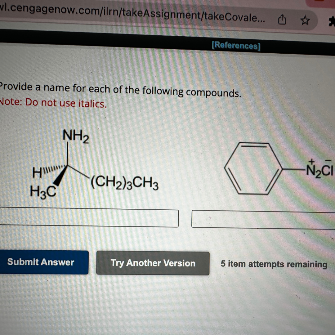 Solved provide a name for each of the following compounds. | Chegg.com