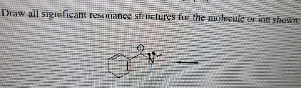 Solved Draw all significant resonance structures for the | Chegg.com