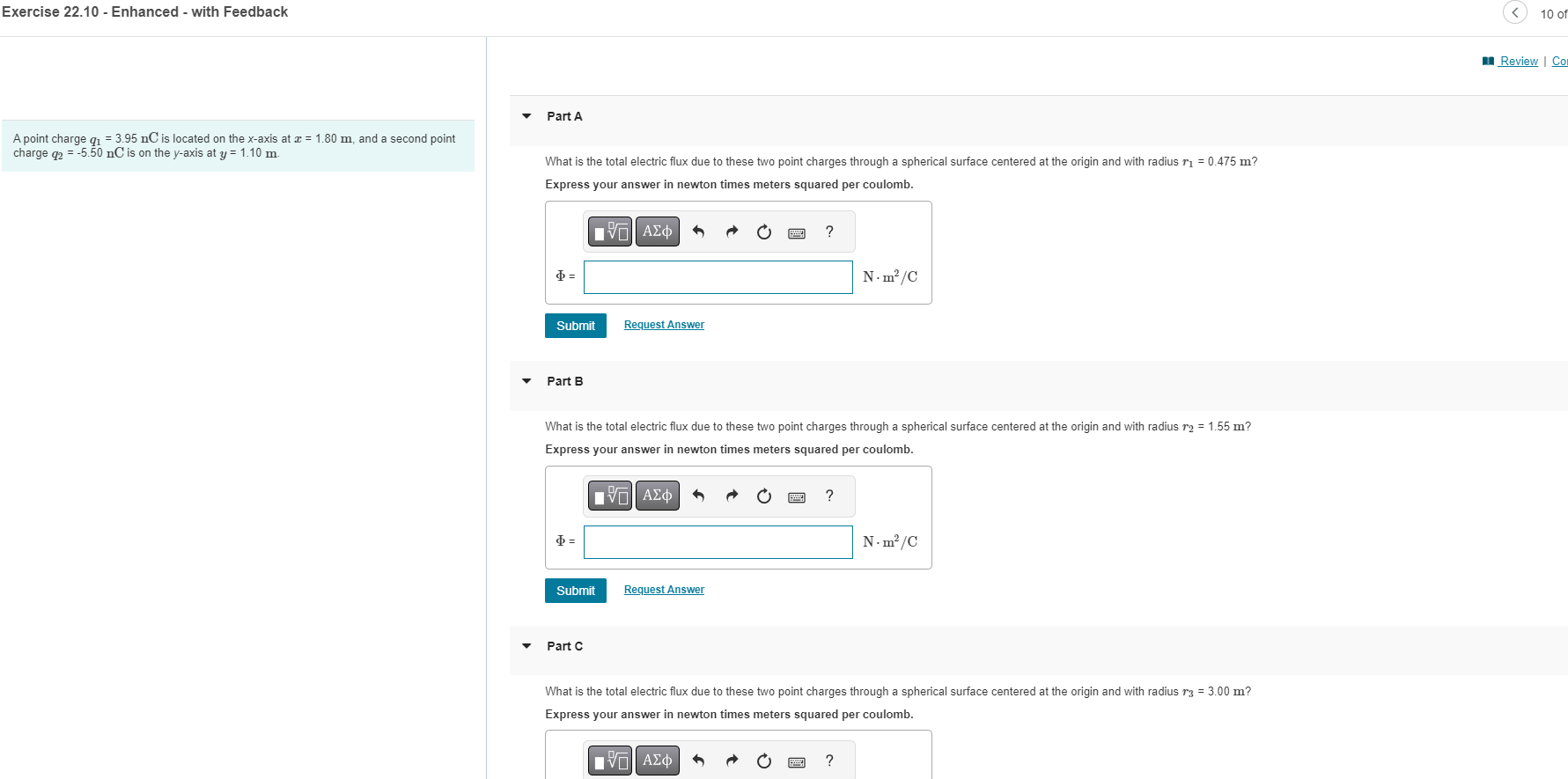 Solved Exercise 22.10 - Enhanced - with Feedback Part A A | Chegg.com