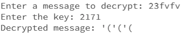Solved I dont understand why when the program decrypts the | Chegg.com