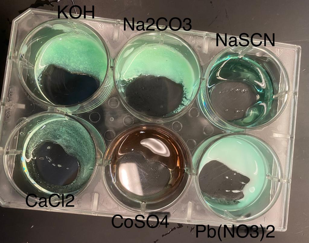 In this lab we were given an unknown metal salt | Chegg.com