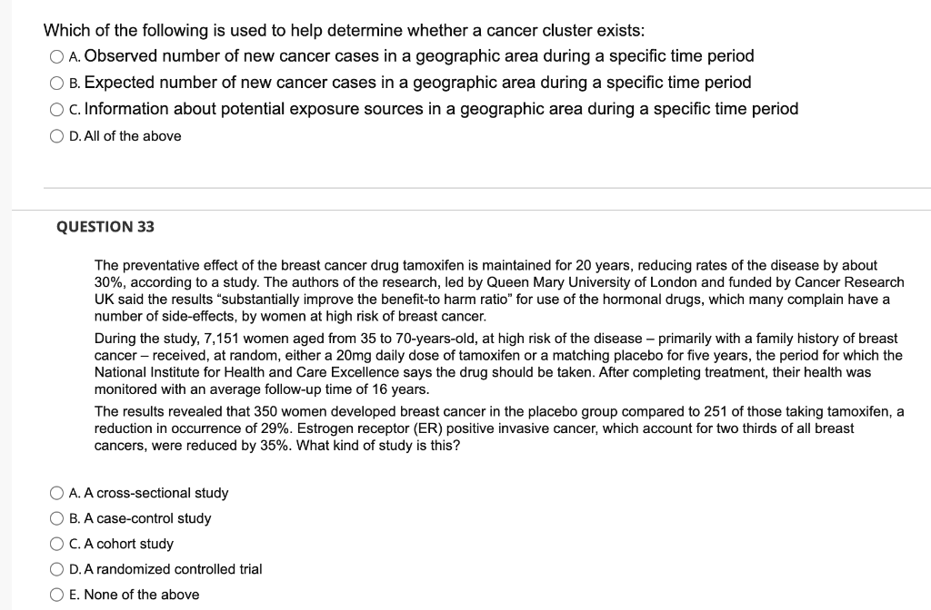Solved Which of the following is used to help determine | Chegg.com