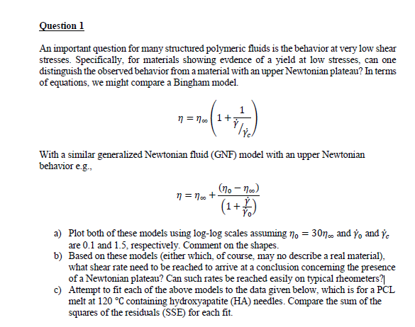 Solved Question 1 An important question for many structured | Chegg.com