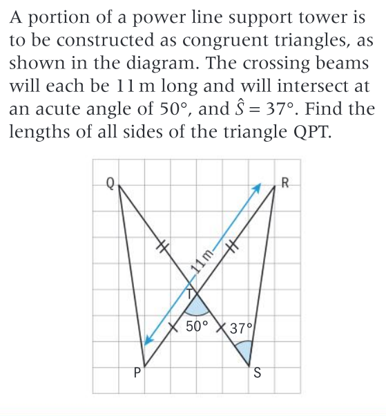 Solved A portion of a power line support tower is to be | Chegg.com