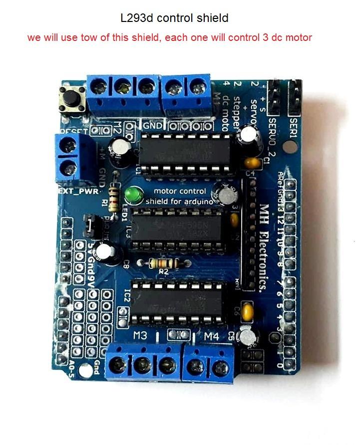 i want to program arduino mega to control two shield | Chegg.com