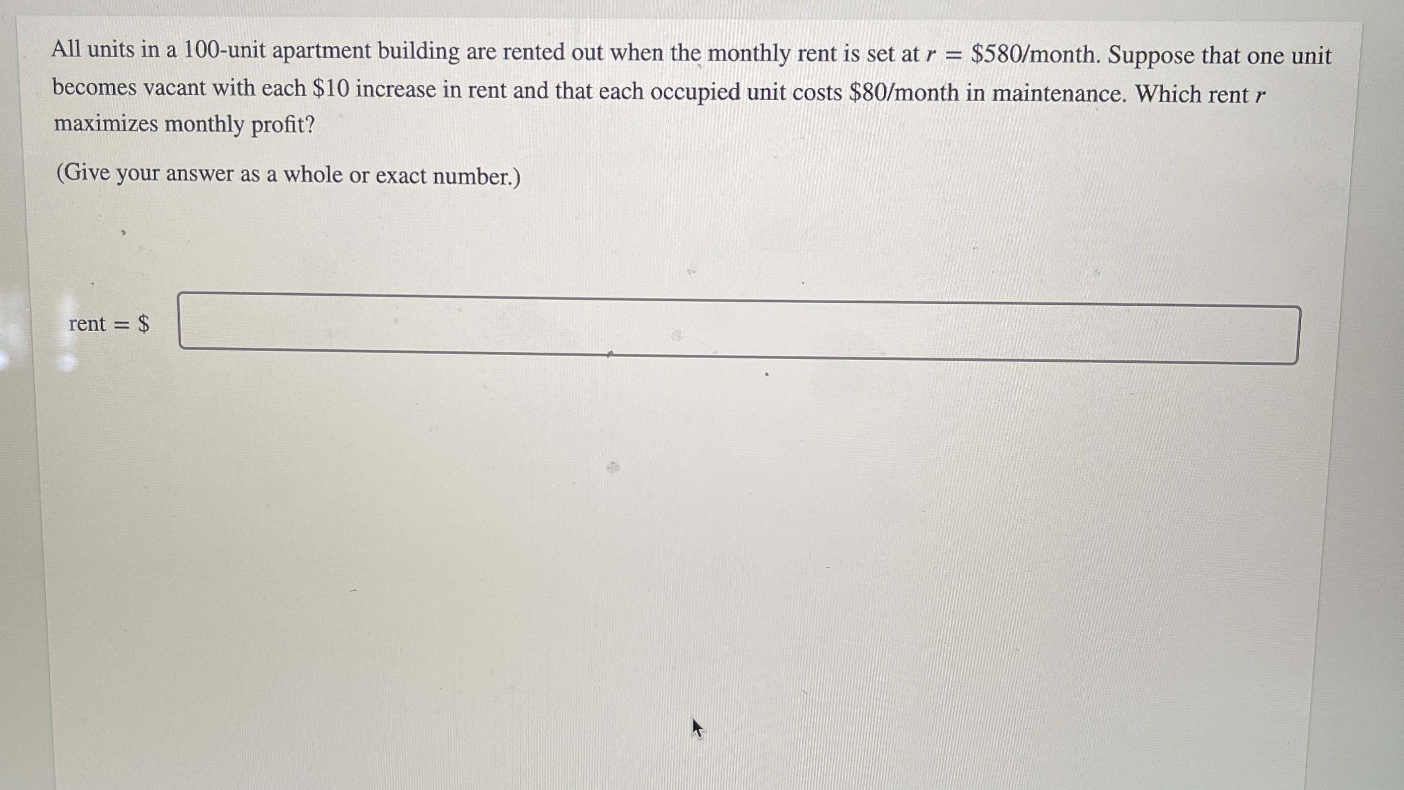 Solved All units in a 100-unit apartment building are rented | Chegg.com