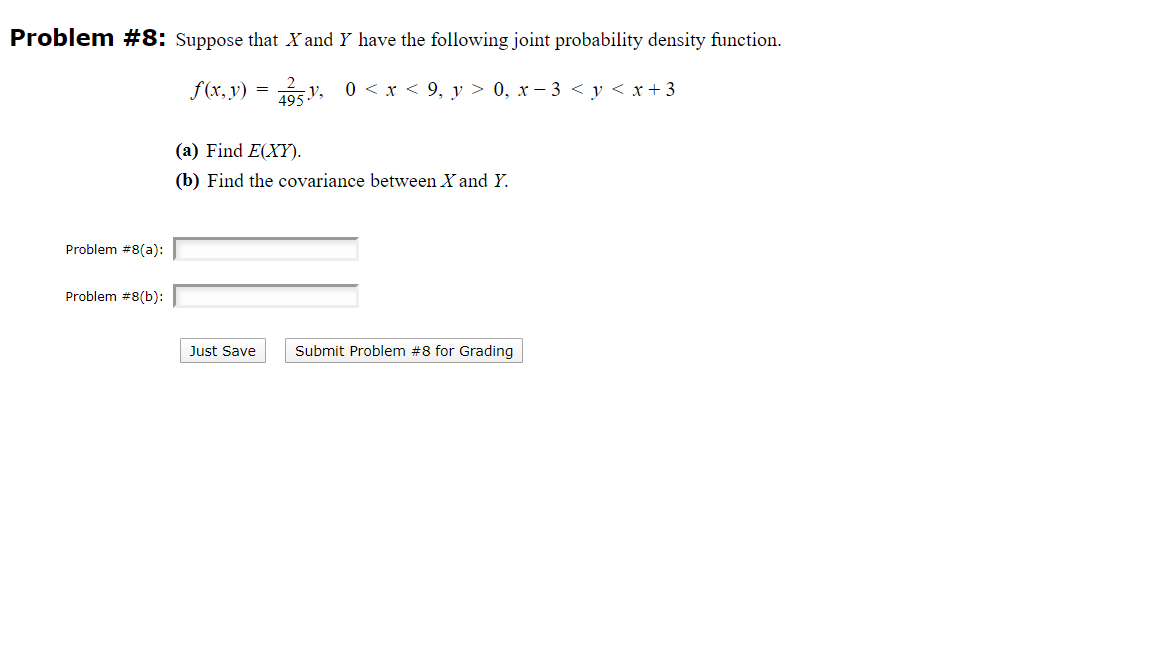 Solved Suppose that X and Y have the following joint | Chegg.com