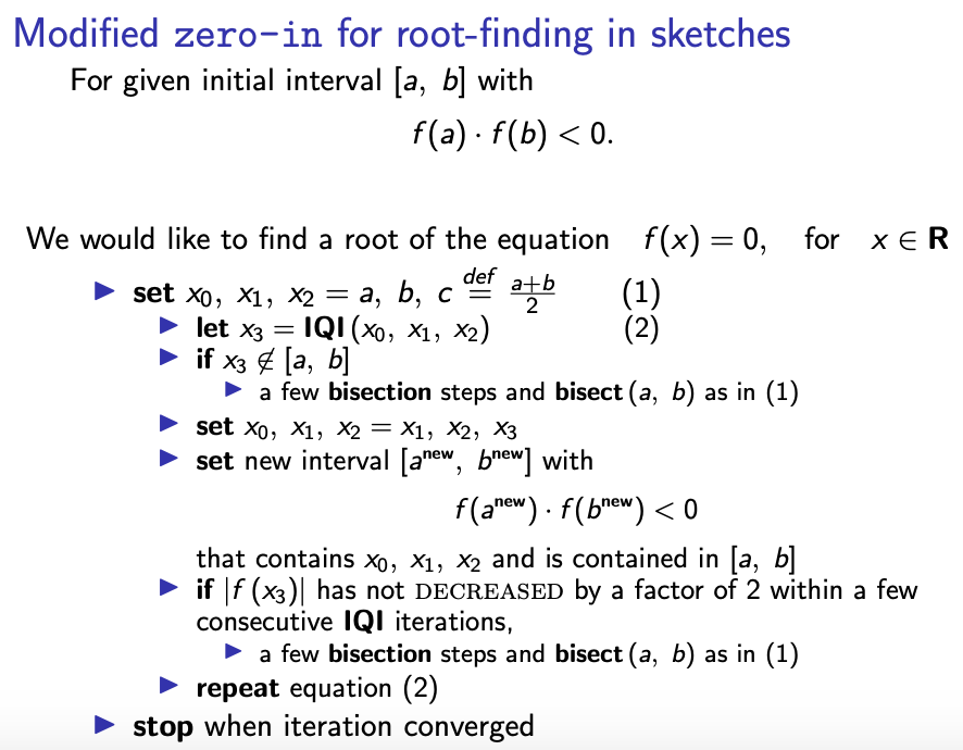 Final Project: Modified zero-in for root-finding We | Chegg.com