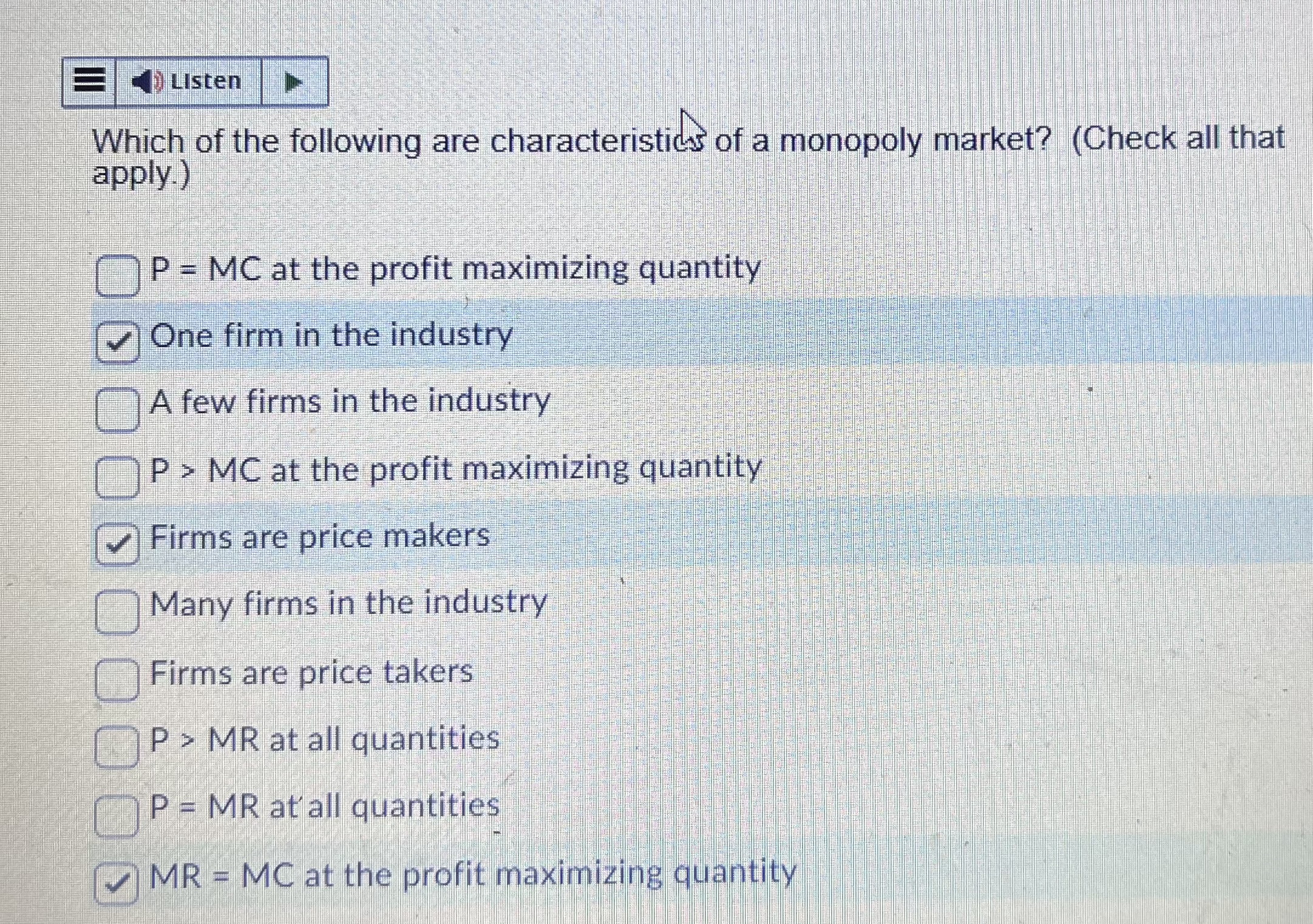 Solved Which of the following are characteristics of a | Chegg.com