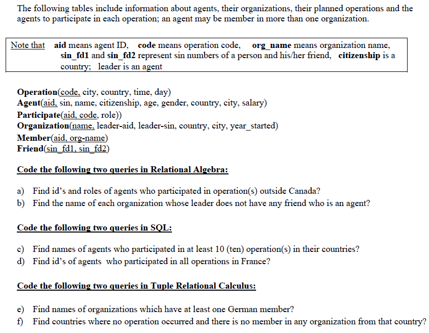 Solved The following tables include information about | Chegg.com