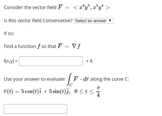 Solved Consider the vector field F : Is this vector field | Chegg.com