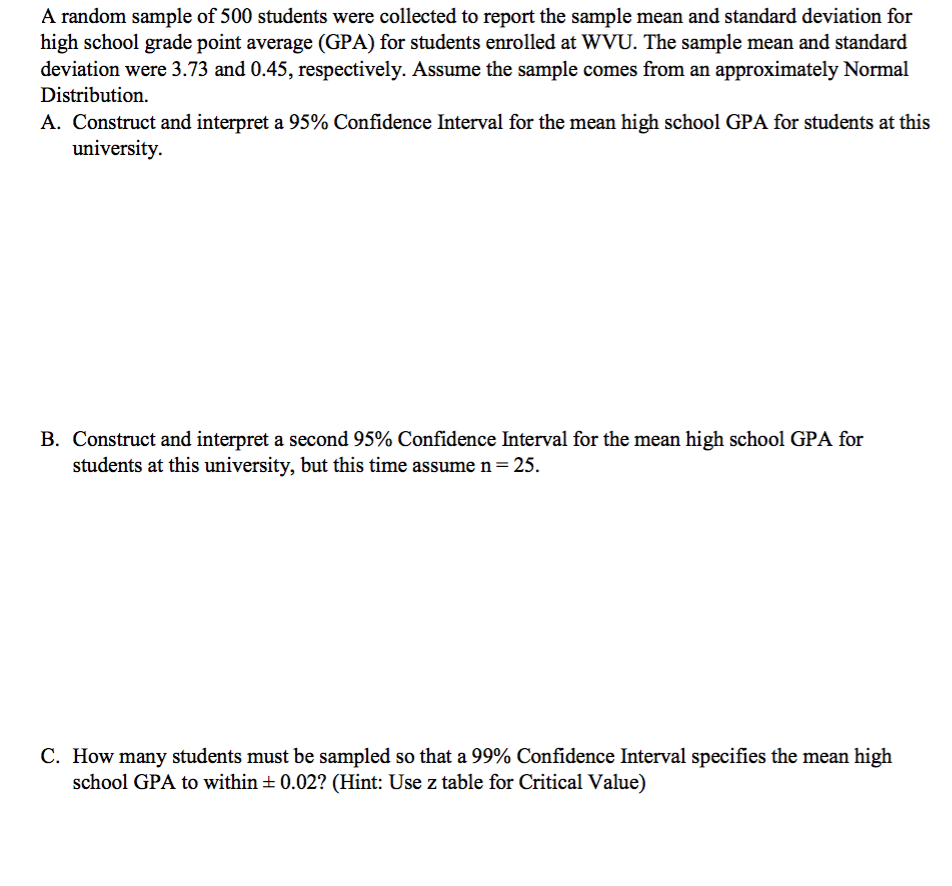 Solved A random sample of 500 students were collected to | Chegg.com