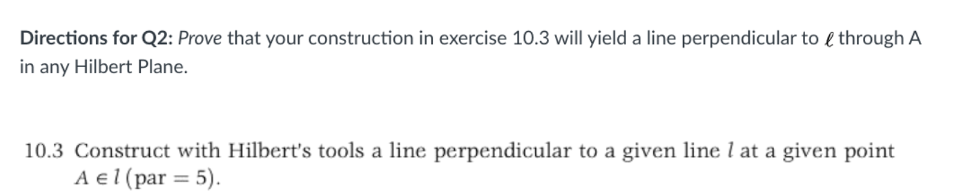 Directions for Q2: Prove that your construction in | Chegg.com