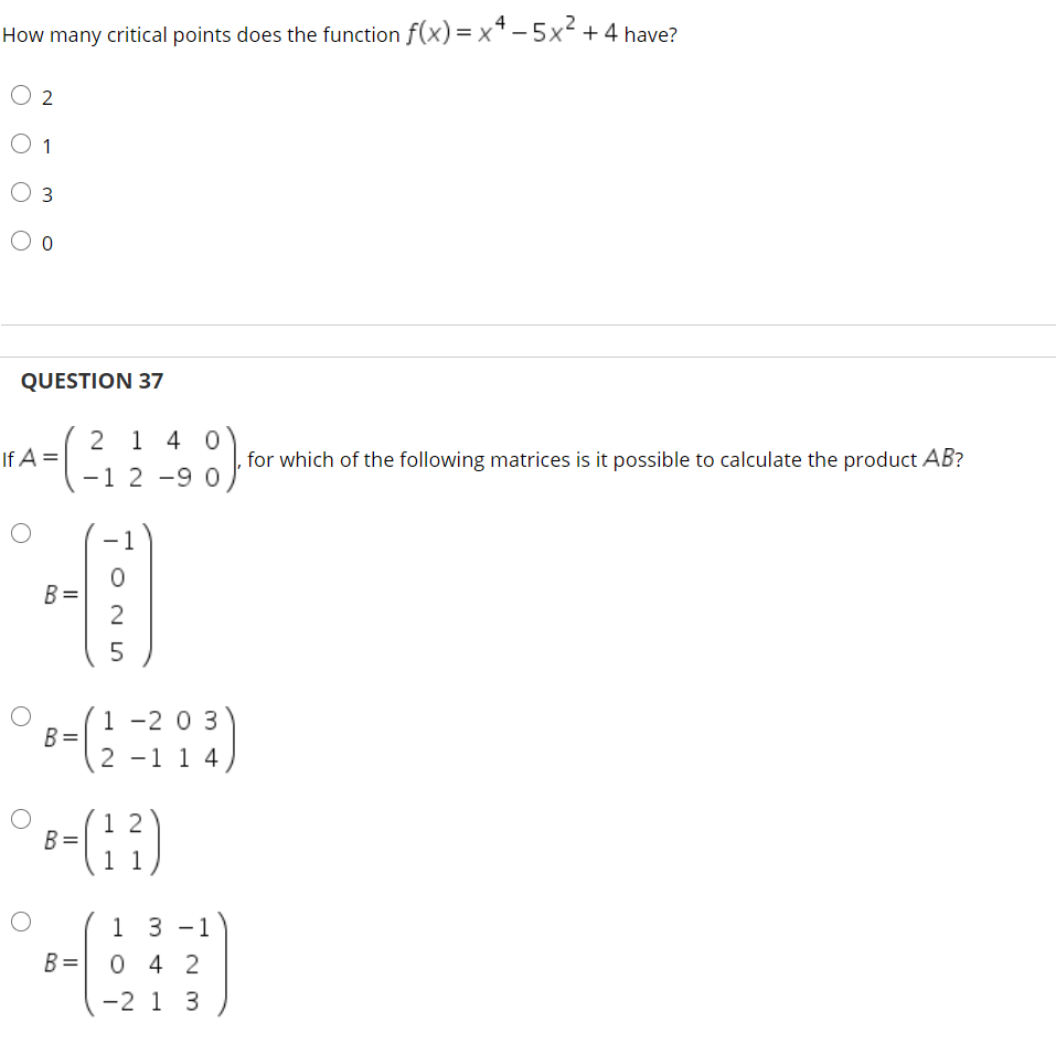 Solved How many critical points does the function f(x)= x4 - | Chegg.com