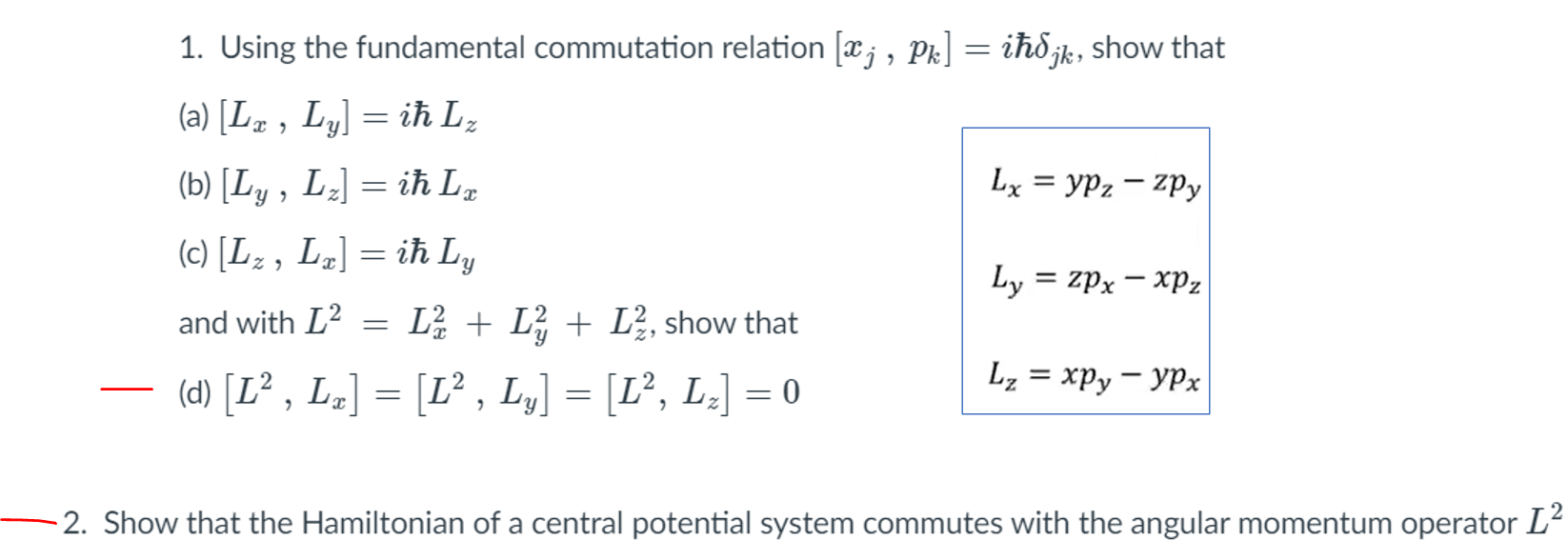 Solved 1. Using the fundamental commutation relation [x; , | Chegg.com