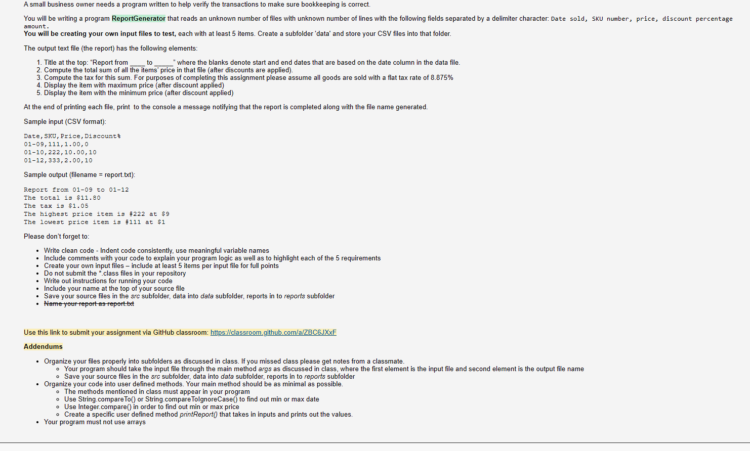 Solved A small business owner needs a program written to | Chegg.com