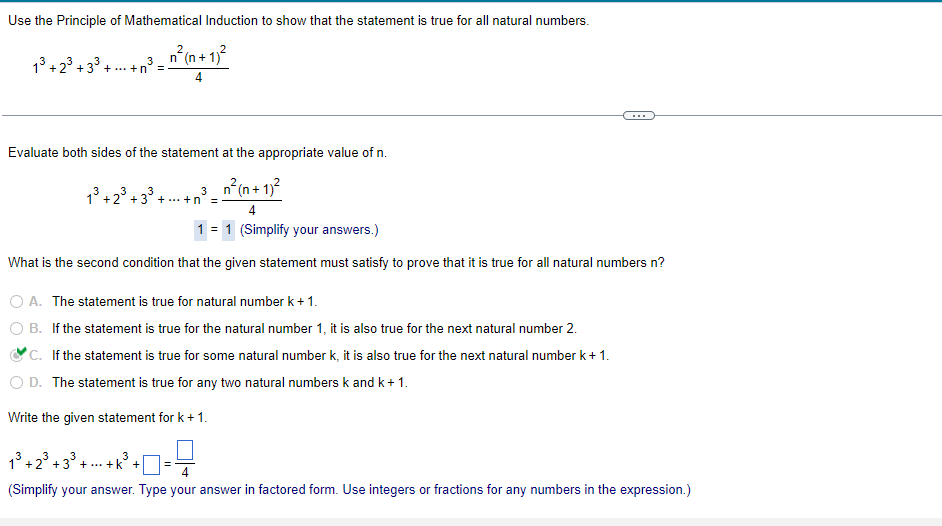 Solved Use the Principle of Mathematical Induction to show | Chegg.com