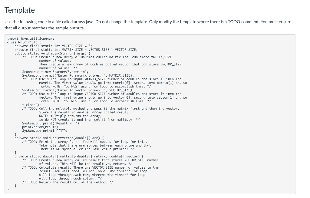 Solved Assignment You will input from the user a 3×3 matrix | Chegg.com