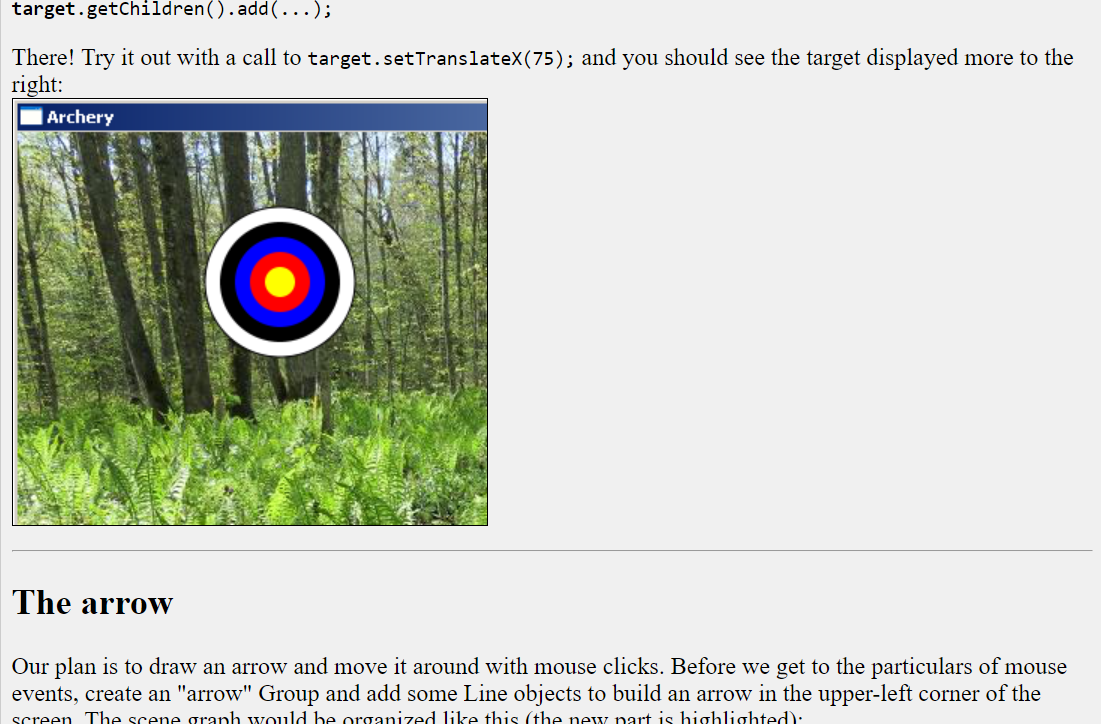 The scene graph and mouse events In this lab you gain | Chegg.com