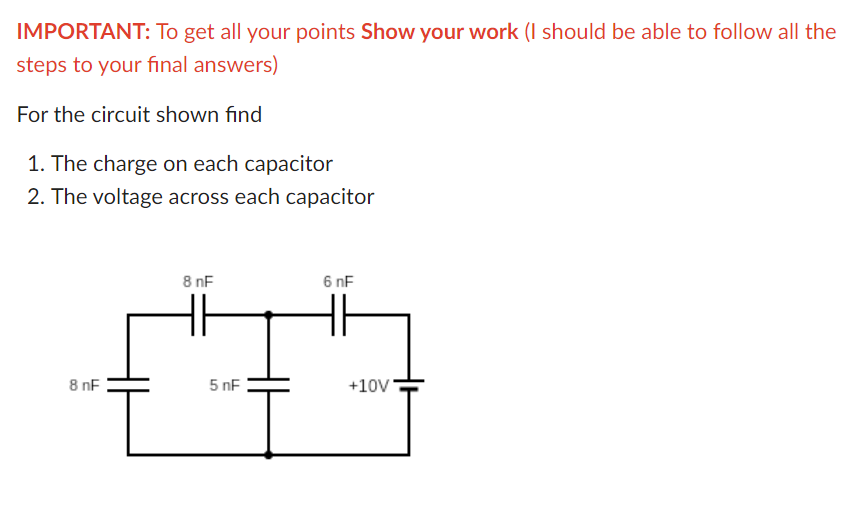 Solved IMPORTANT: To get all your points Show your work (I | Chegg.com