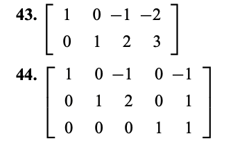 Solved In Exercises 42–49, the given matrix is the augmented | Chegg.com
