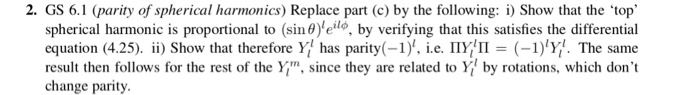 Solved Problem 6. 1 Consider the parity operator in three | Chegg.com