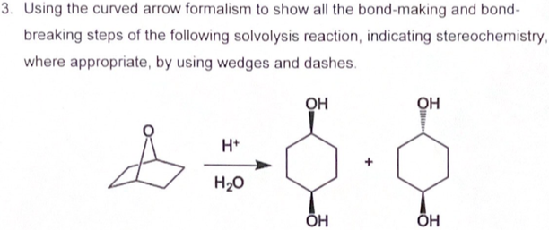 Solved 3. Using the curved arrow formalism to show all the | Chegg.com
