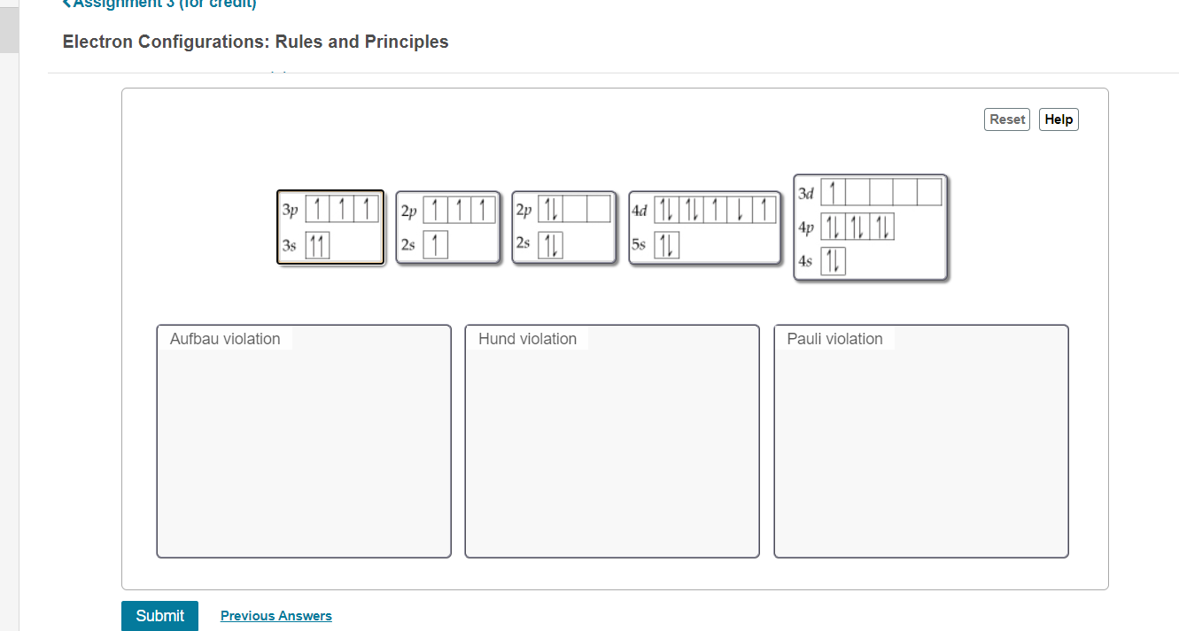 Solved ASSign Electron Configurations: Rules and Principles | Chegg.com Solved ASSign Electron Configurations: Rules and Principles | Chegg.com