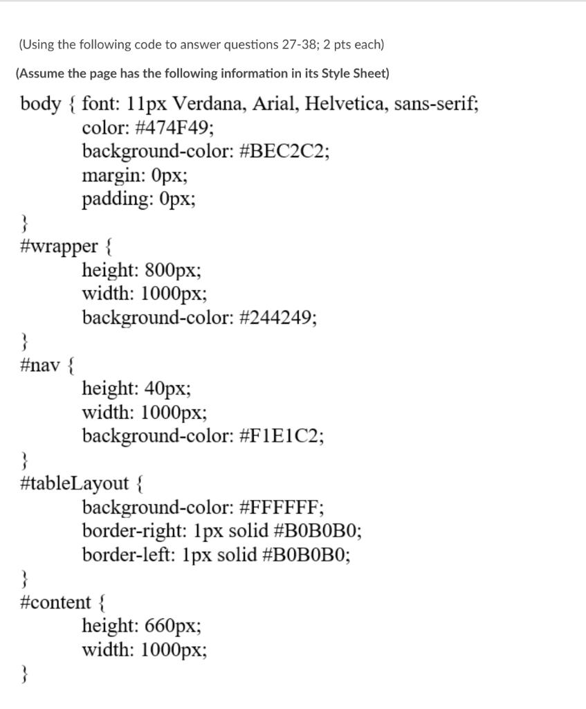 Solved (Using the following code to answer questions 27-38; | Chegg.com