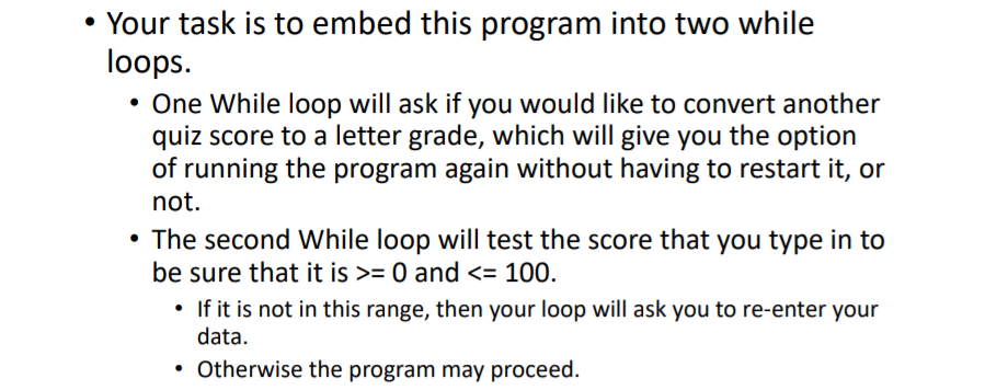 Solved # Grader2.py # This program gets a numeric score from | Chegg.com