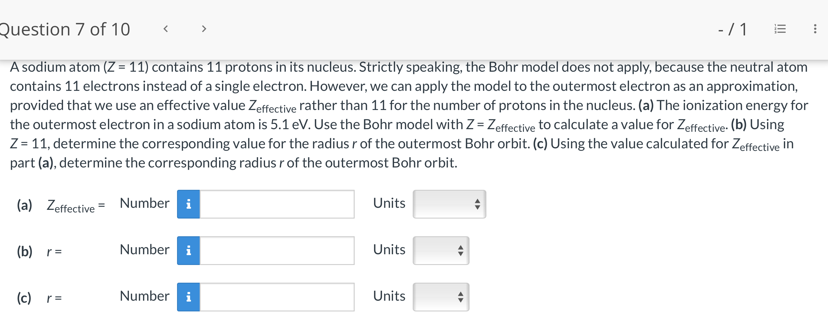 Solved A sodium atom (Z=11) contains 11 protons in its | Chegg.com