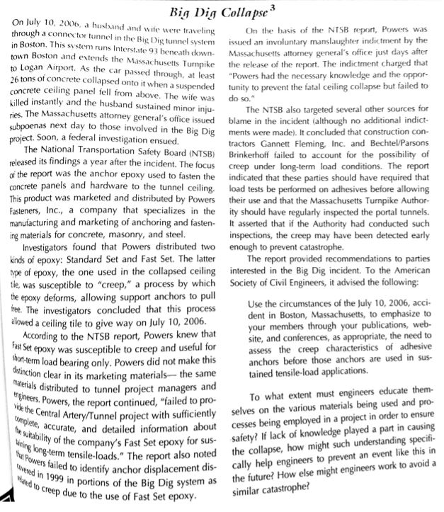 Solved Considering the Big Dig case, what extent should | Chegg.com