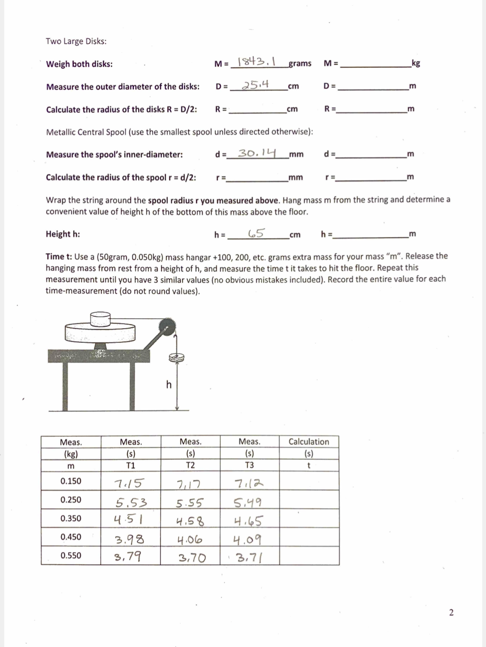 Solved Equipment: ME-9341 Pasco Rotation Device Table-clamp | Chegg.com